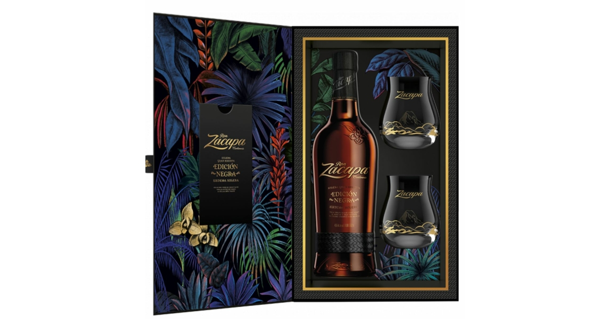 Rhum Zacapa Edicion Negra - Coffret 2 verres - Spiritueux - Vinalia